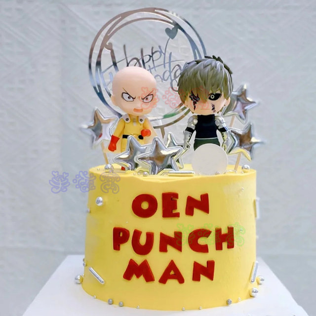 New One Punch Man Birthday Cake Anime Saitama Teacher Cake Children Boy ...