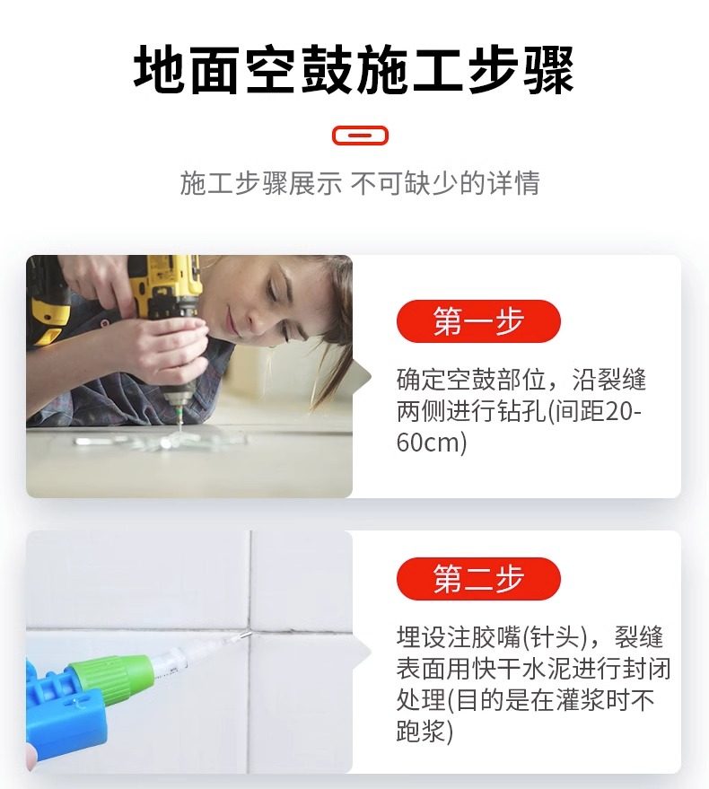 Ceramic Tile Injection Glue - Grouting Repair Liquid For High Pressure ...