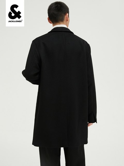 Jack Jones Outlets Fall and Winter Straight Tweed Coat Casual Simple ...