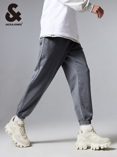 Jack Jones outlets pants spring hoodies loose ties men's pants sports ...