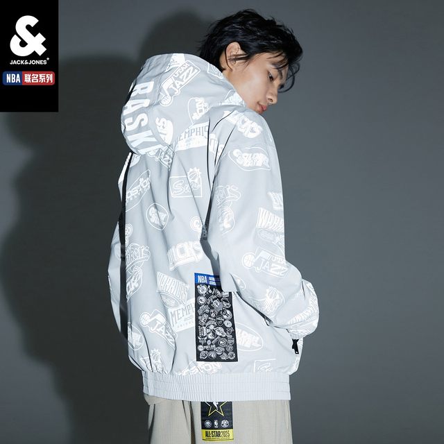 Jack Jones Outlet Men's Autumn and Winter New NBA Co-branded Fashion ...