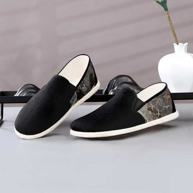 Cicada says step by step, thousand-layer bottom cloth shoes for men ...