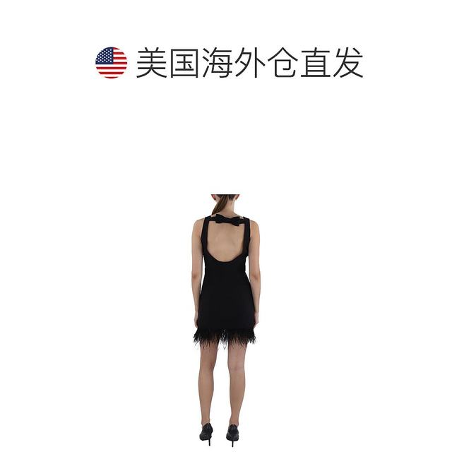 Endlessrose Ms. Feather Sleeve Cocktail Club and Party Dress-Black ...