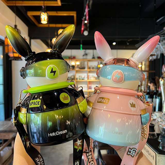 Lightning Rabbit Insulation Cup Girls High Beauty Value Creative Large ...