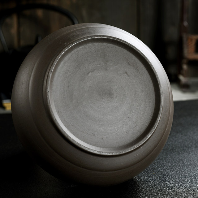 Non-porous purple sand hydroponic flower pot creative copper money ...