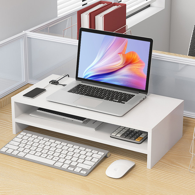 Office laptop stand workstation supplies computer elevated monitor ...