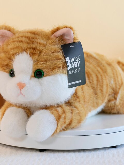 Hug Baby Genuine Cute Simulation Cat Plush Toy Doll Children's ...