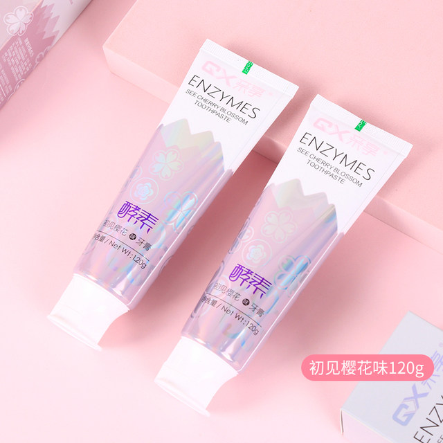 Enzyme toothpaste freshens breath, whitens teeth, reduces smoke stains ...