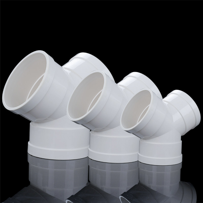 Top Built Y-Shaped Three-Way PVC Exhaust Pipe Plastic Joint 110 System ...