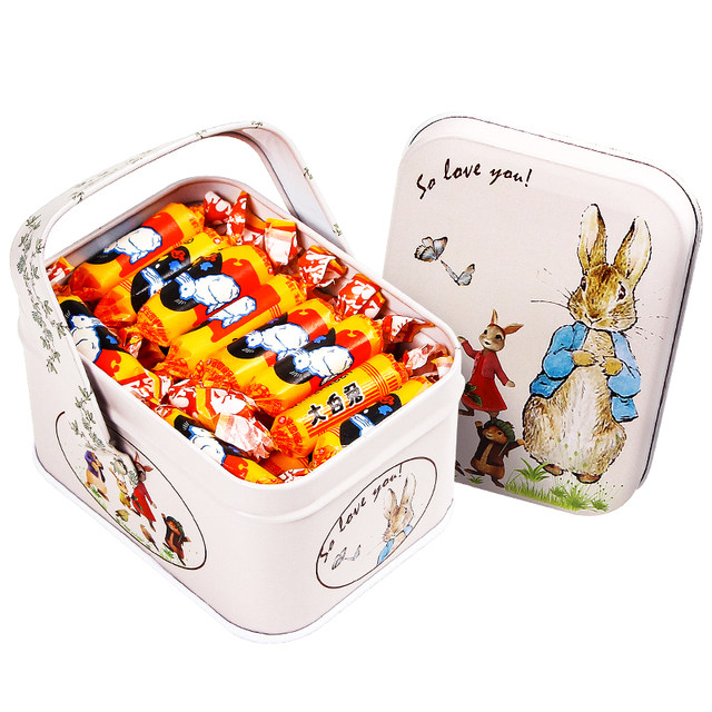 Big white rabbit toffee mango flavor coffee durian flavor banana flavor ...