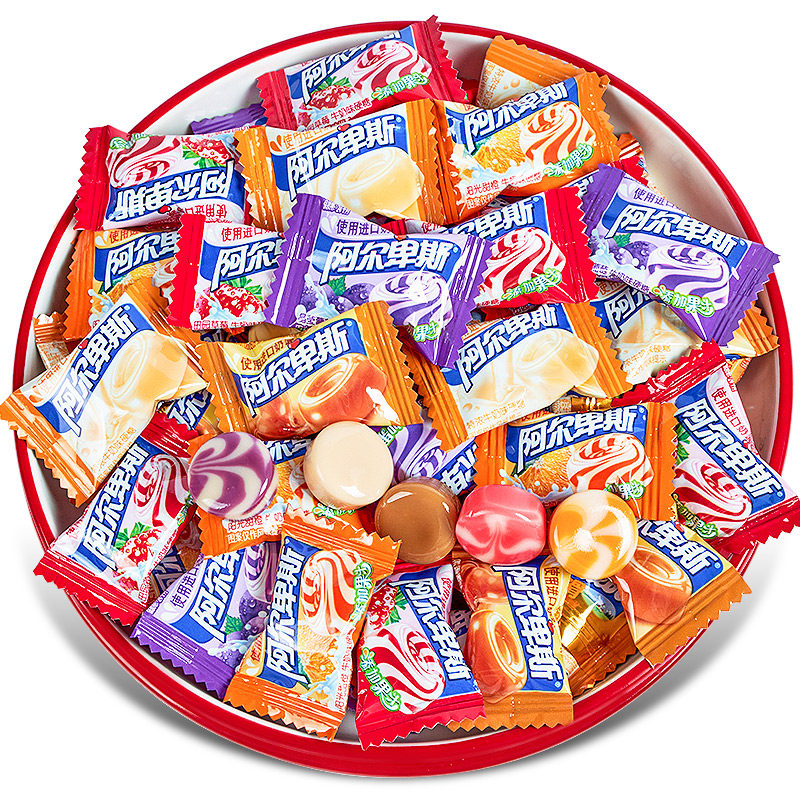 Alps Mleczne Twarde Cukierki Mix 500g - Wielosmakowy Radosny Cukier