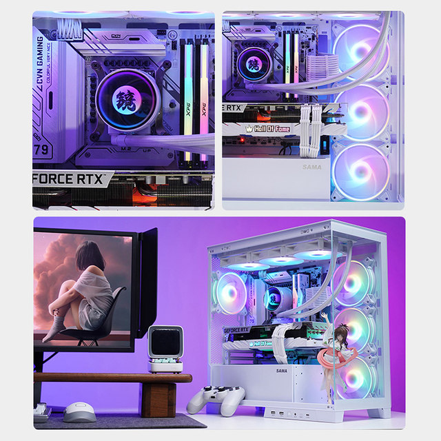 First horse new realm pure white sea view room chassis MATX desktop ...