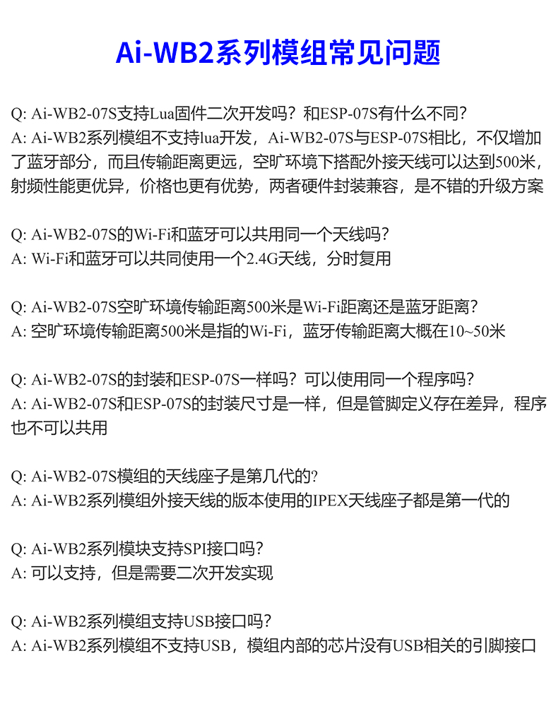 WiFi Bluetooth BLE Two-in-One Module AI-WB2-12F/07S/32S/01F | Xinwei Module | Transparent ...