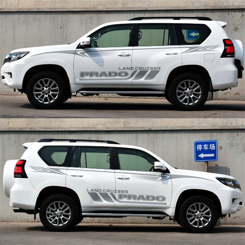 Applicable to Prado body color bars domineering Prado sticker car ...