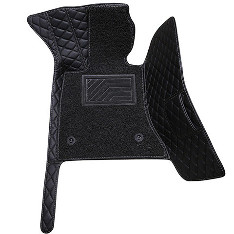 Double-layer car floor mats, single passenger footrest, fully ...