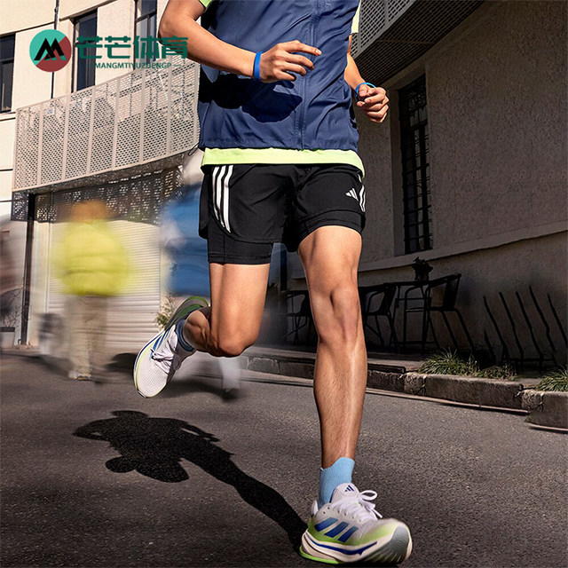 Adidas/Adidas genuine OTR E 3S 2IN1 S men's running sports shorts IQ3808