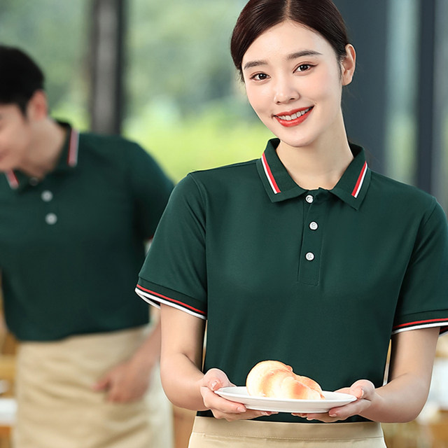 Summer waiter work clothes Women's catering restaurant Western ...