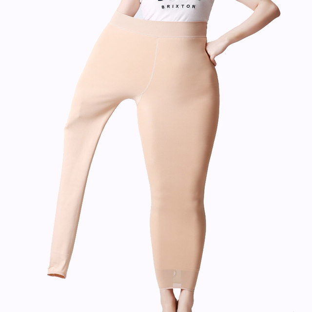 Autumn Fatty Large Size Skin Color Leggings Women's Seamless Plus Fat ...