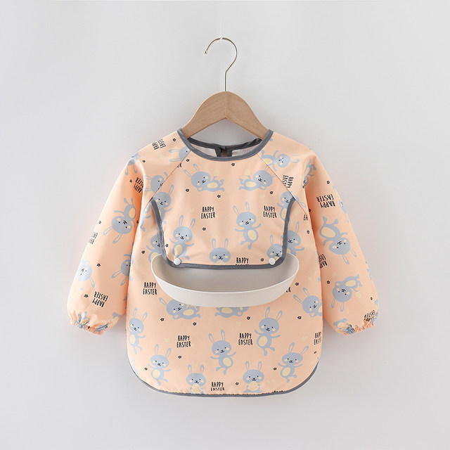 Outer wear baby children's smock, girl baby eating bib, boy baby ...