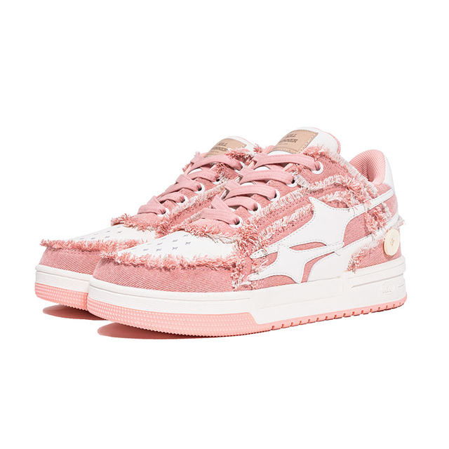 KillwinnerNoah'srk denim crushed meteor tide brand low -top shoes pink