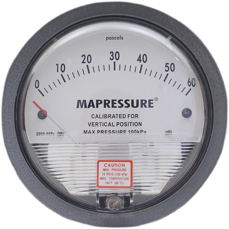 Mapressure 2000 微差圧計 - ステンレス鋼、0-60Pa