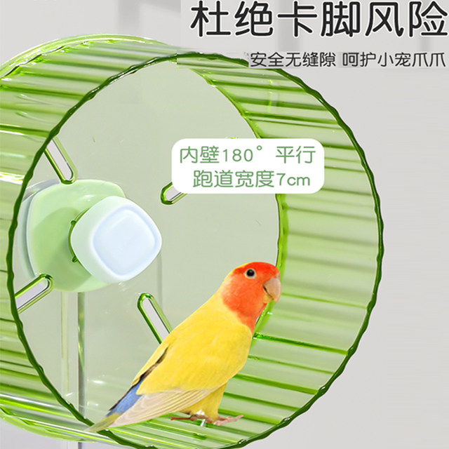 Budgie running wheel toy to relieve boredom, peony, bird wheel, little ...