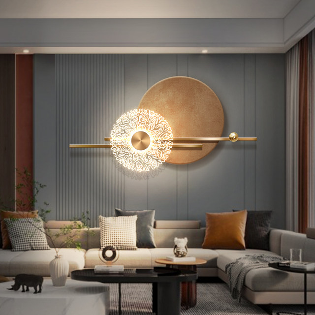 Three-dimensional living room led decorative painting light luxury sofa ...