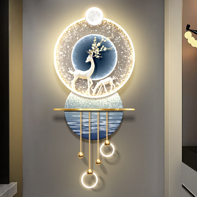 Elk porch decorative painting wall lamp lantern troltic corridor ...