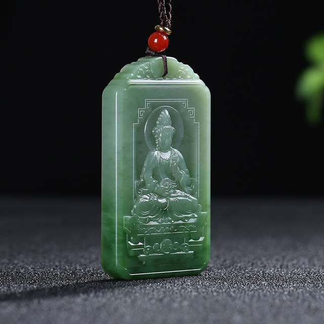 [Cihang Pudu] Russian old pit material jasper and field jade lotus ...