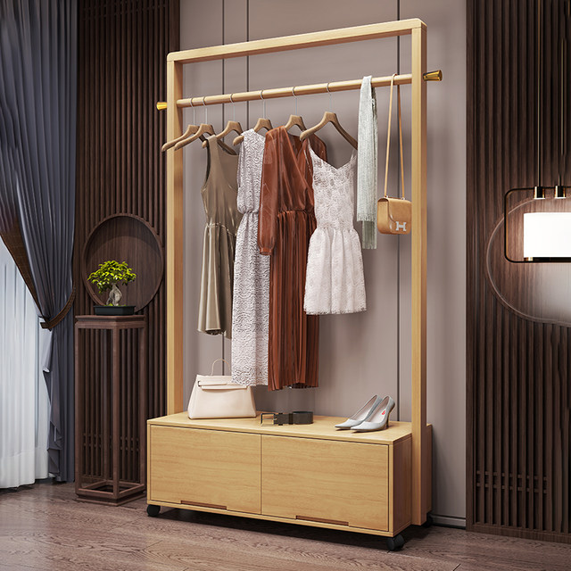 The cotton rack is full of wood landing house bedroom hamwood can move ...