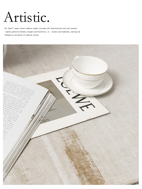 Carpet living room, Wasabi style, light luxury, high-end coffee table ...