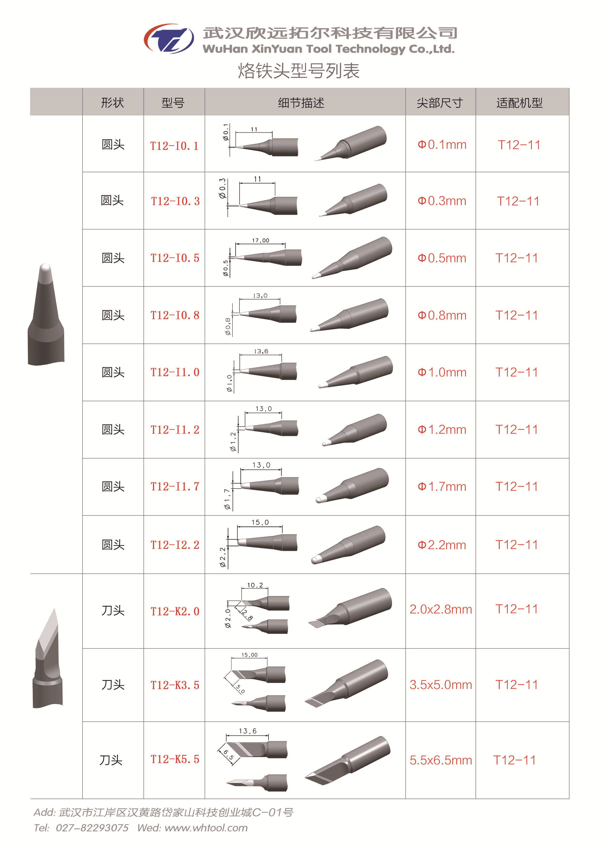 Soldering Station - Flying line straight tip t12-i0.1 | Thor