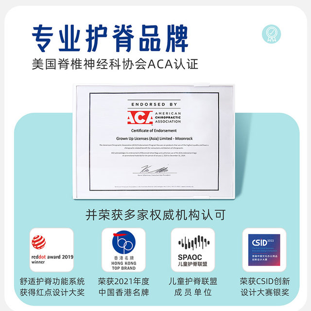 MoonRock Menle School Bag 1-3 grade primary school boys and girls spine ...