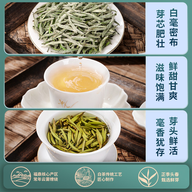 Fuding White Tea Pekoe Silver Needle Tea Gift Box Premium Authentic ...