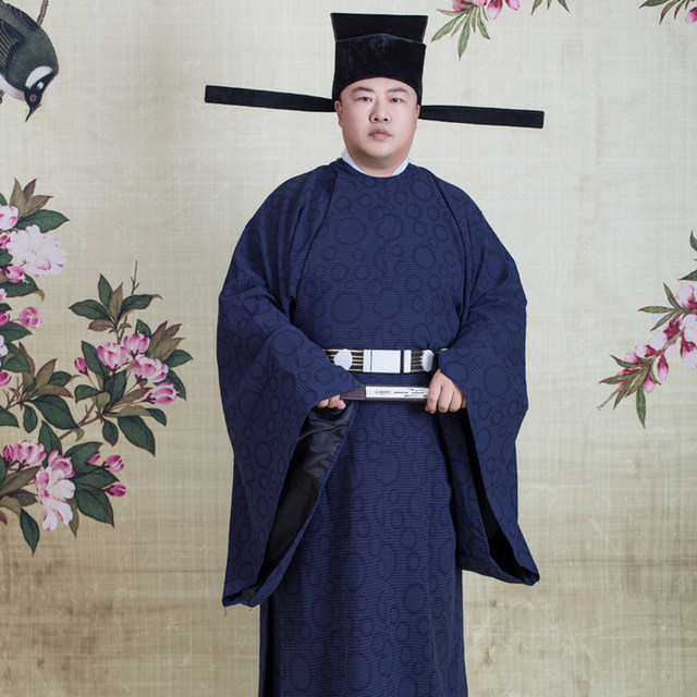 Yankou Song Dynasty Round Collar Robe Men's Hanfu Chinese Wedding ...