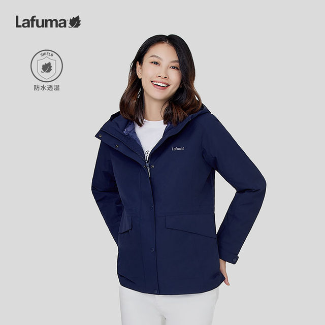 LAFUMA outdoor three-in-one hooded storm jacket women's down liner two ...
