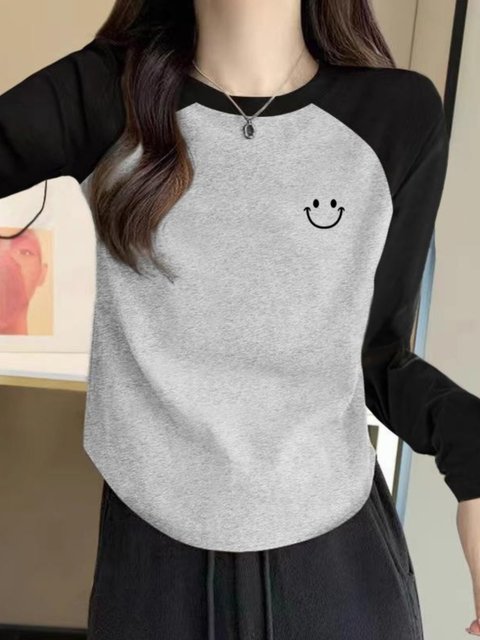 velvet warm rag-sleeved long-sleeved T-shirt for women in 2024 spring ...