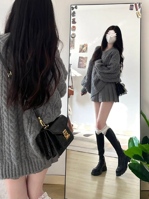 Internet celebrity salt-style outfit, high-end, street style, lazy ...