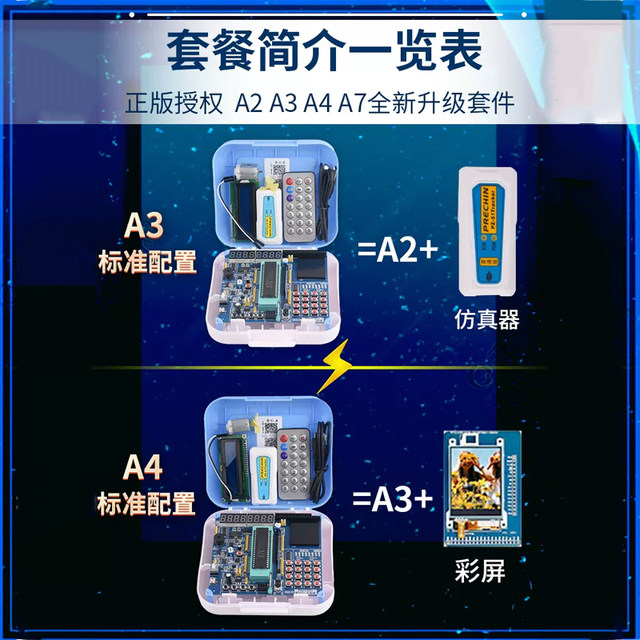 Puzhong 51 microcontroller learning board development board stc89c52 ...