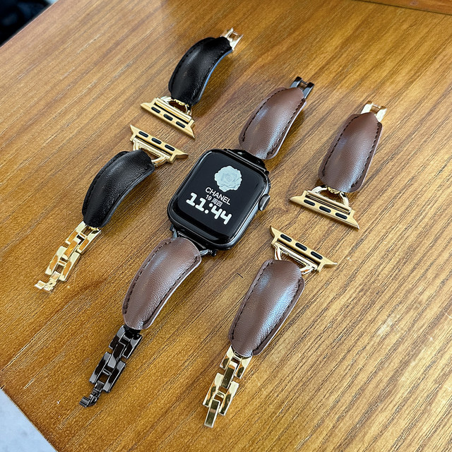 Suitable for iWatch second-hand bracelet style leather strap S10/9 ...