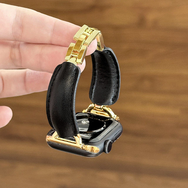 Suitable for iWatch second-hand bracelet style leather strap S10/9 ...