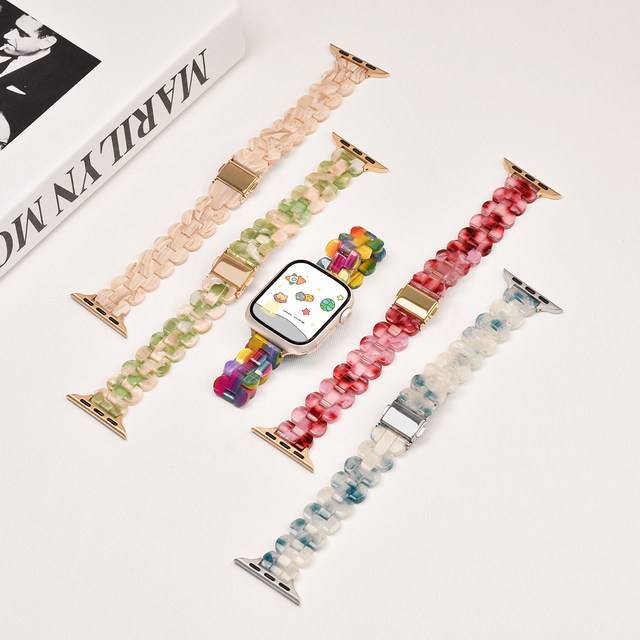 Suitable for apple watch strap resin small waist thin model iwatch8S9SE ...