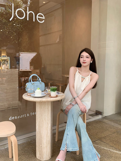 Only Ninan Fengyou Chinese design emotional hanging neck top is pure ...