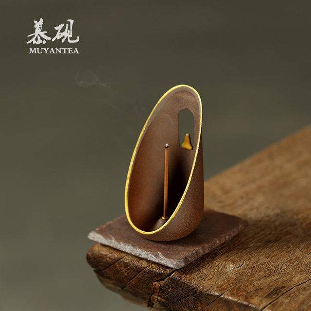 Mu Yan handmade Dunhuang Wuxiang Xiangxiang Incense Seat Wasabi ...