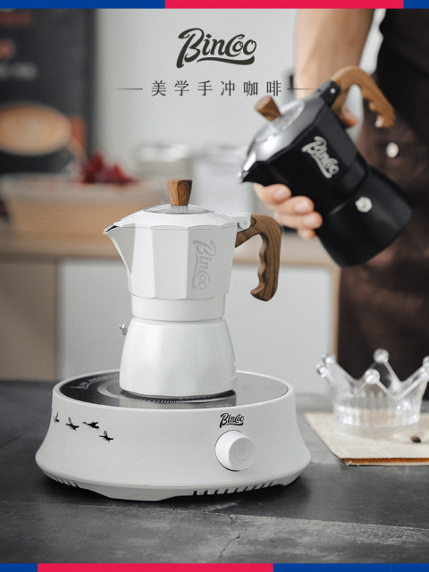 Bincoo coffee double valve Moka pot household coffee pot small espresso ...