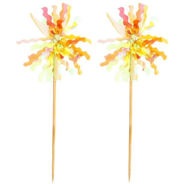 ins colorful rain silk cake decoration plug-in fireworks tassel tops ...