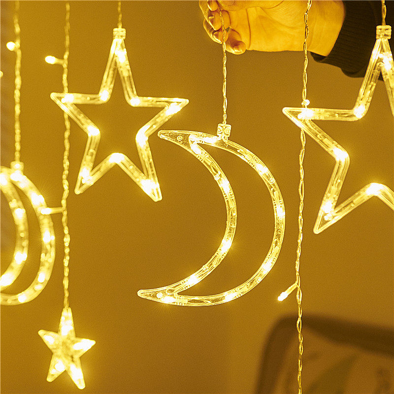 LED Star Lights - Christmas Decoration Lights Flashing String Lights ...