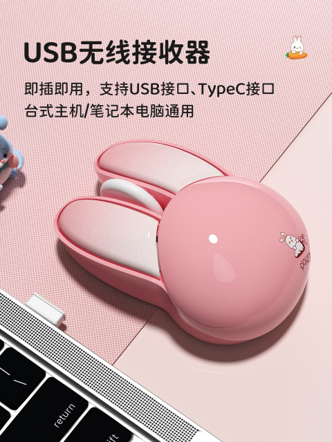 mofii Ferris Hand Wireless Mouse Girls Bluetooth Silent Apple Notebook ...