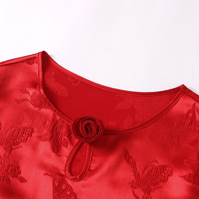 Fanjun 2025 spring new silk crown music elastic flower loose new ...