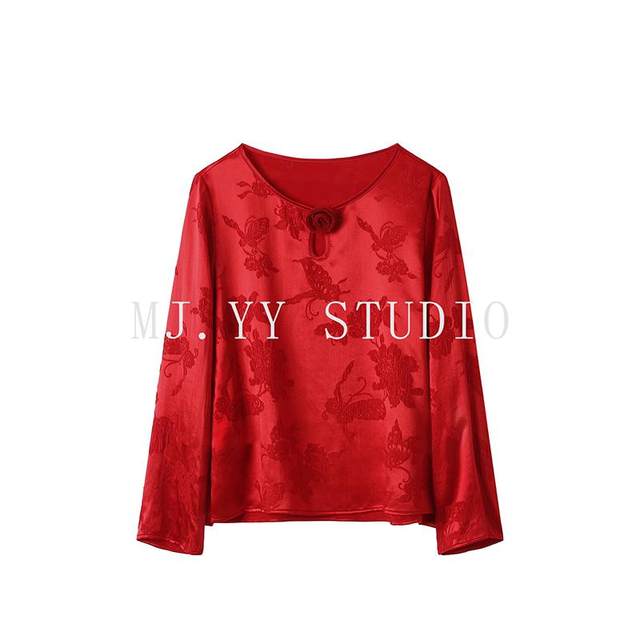 Fanjun 2025 spring new silk crown music elastic flower loose new ...